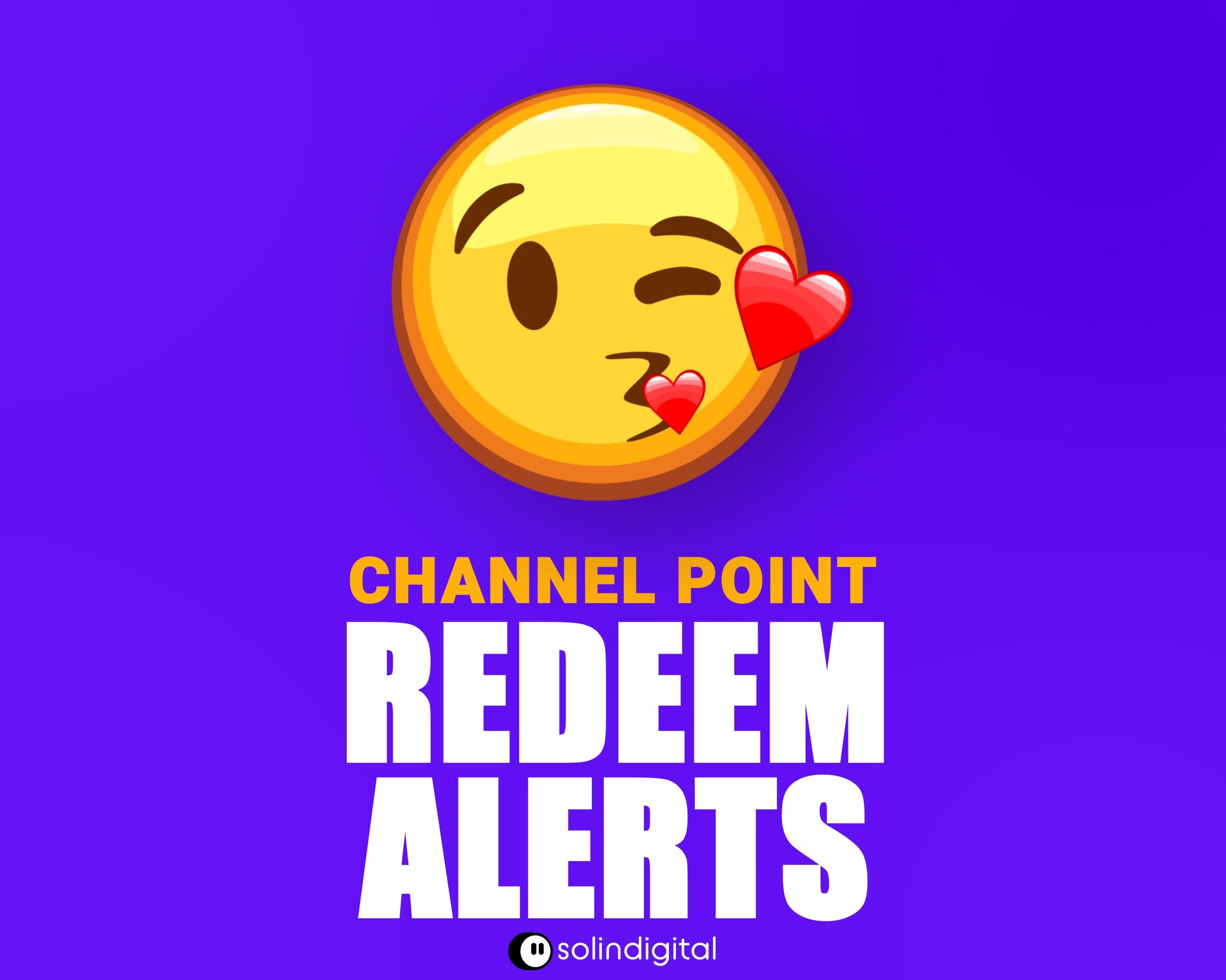 Blowing Kiss Emoji Redeem Alert | Cute Reaction Animation | Twitch ...