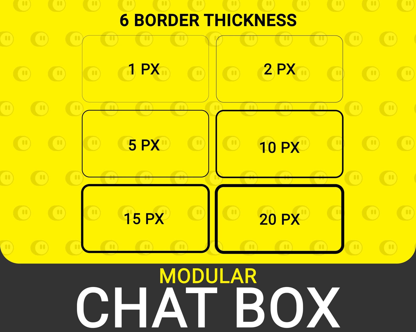 Modular Twitch Chat Box, 3 Layers, 5 Shapes, 11 Transparency, 4 ...