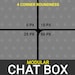 Modular Twitch Chat Box, 3 Layers, 5 Shapes, 11 Transparency, 4 ...