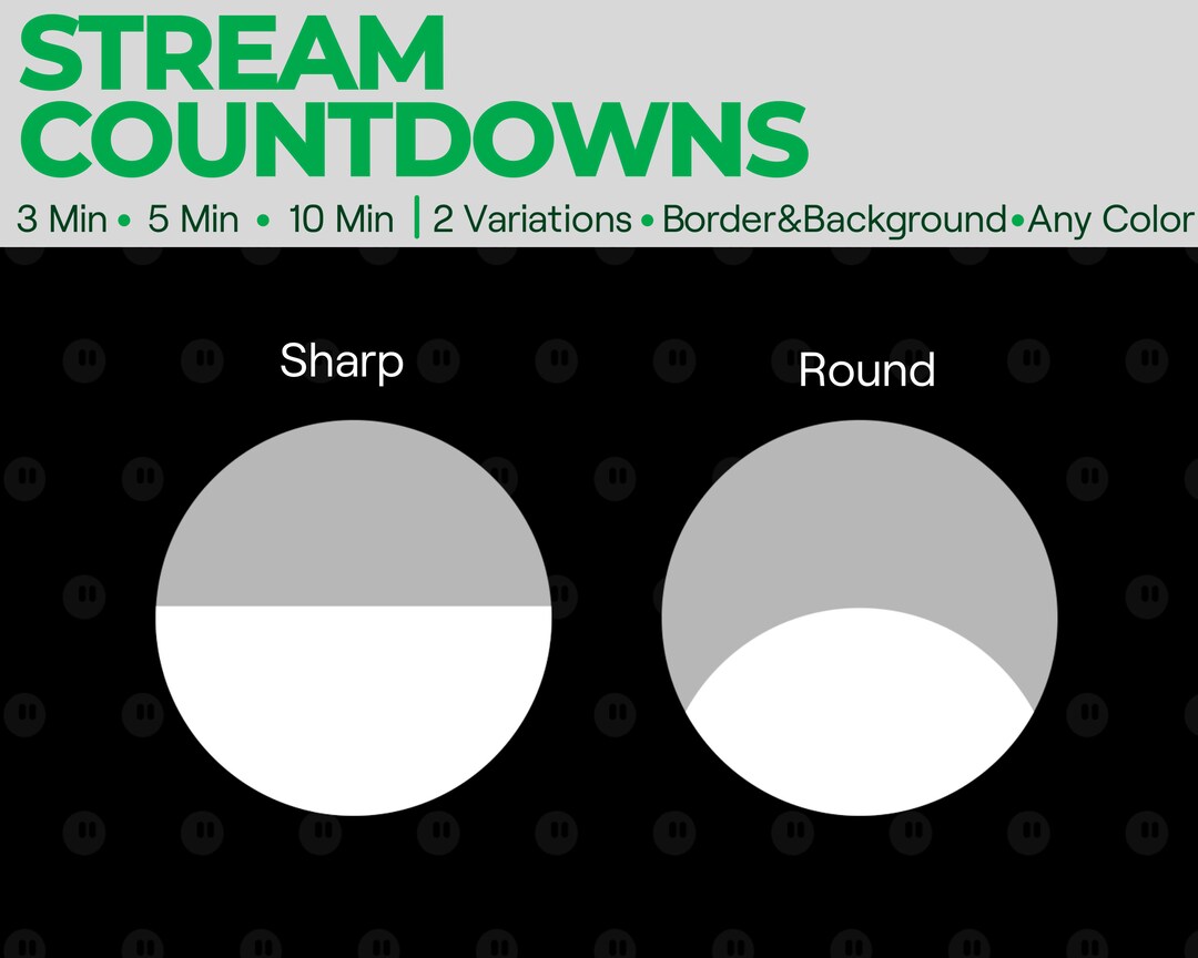 Stream Countdown, Loading Stream Starting Timer With 3 Fonts, 3, 5 and ...