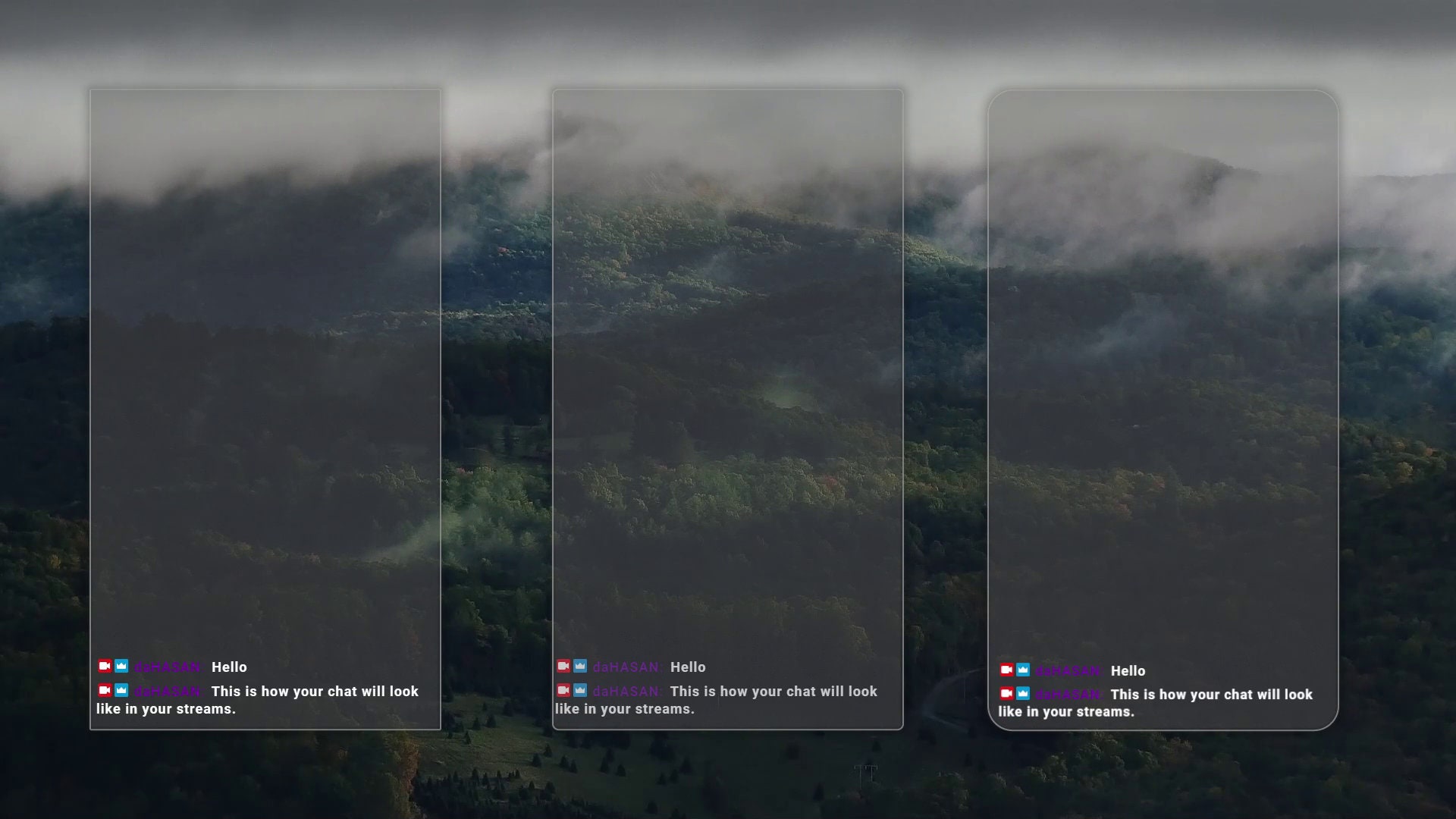 Twitch Chat Box, Scalable, Mix and Match Stream Overlays for OBS, Semi ...