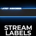 Animated Neon Stream Labels, Twitch Labels, Latest Follower Subscriber ...