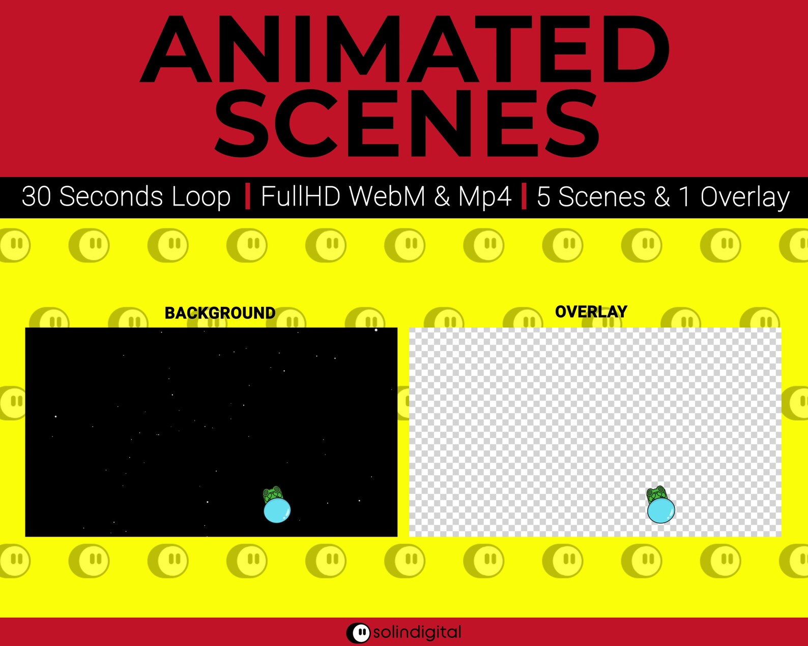 Astronaut Animated Scenes, BRB, Be Right Back, Starting Soon Twitch ...