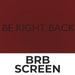 Blood Be Right Back Screen, BRB Animated Scene, Spooky Horror Halloween ...