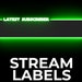 Animated Blue Saber Stream Labels, Twitch Labels, Latest Follower ...