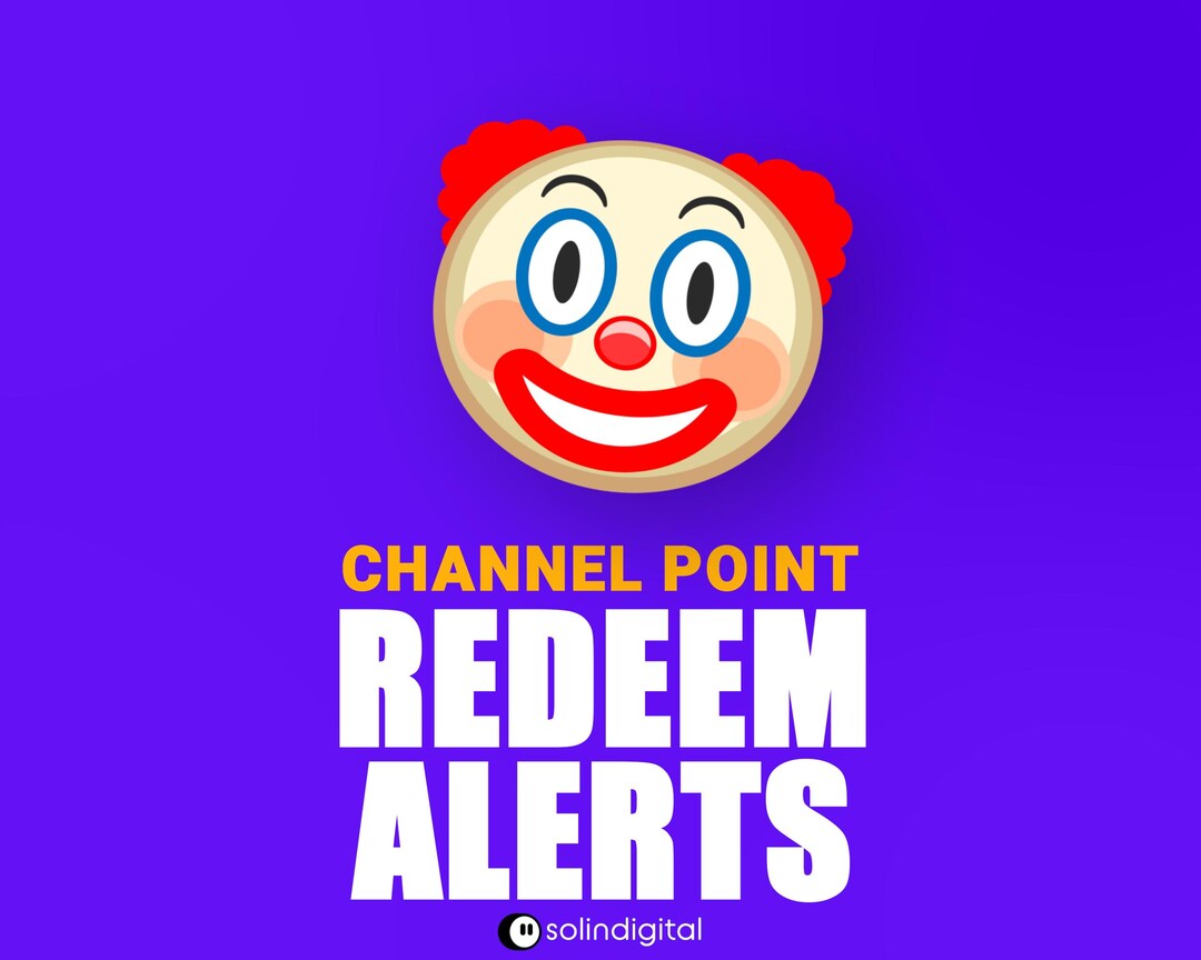 Clown Emoji Redeem Alert | Funny Clown Reaction Animation | Twitch ...