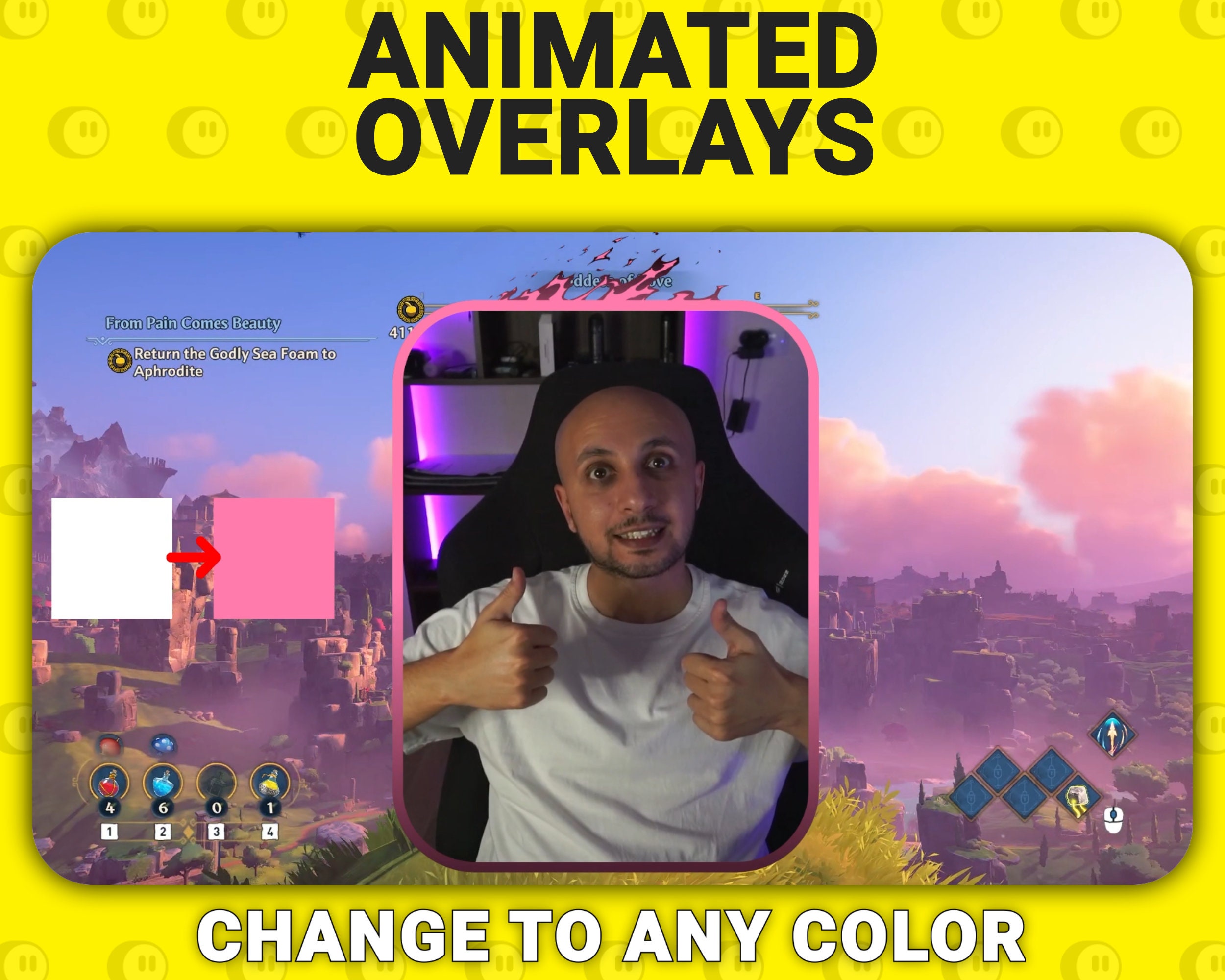 Burning Animated Twitch Overlays, Fire Camera Layout for Streaming ...