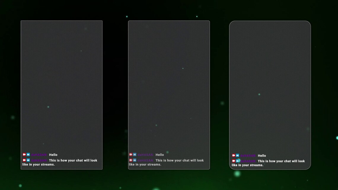 Twitch Chat Box Scalable Mix and Match Stream Overlays for - Etsy