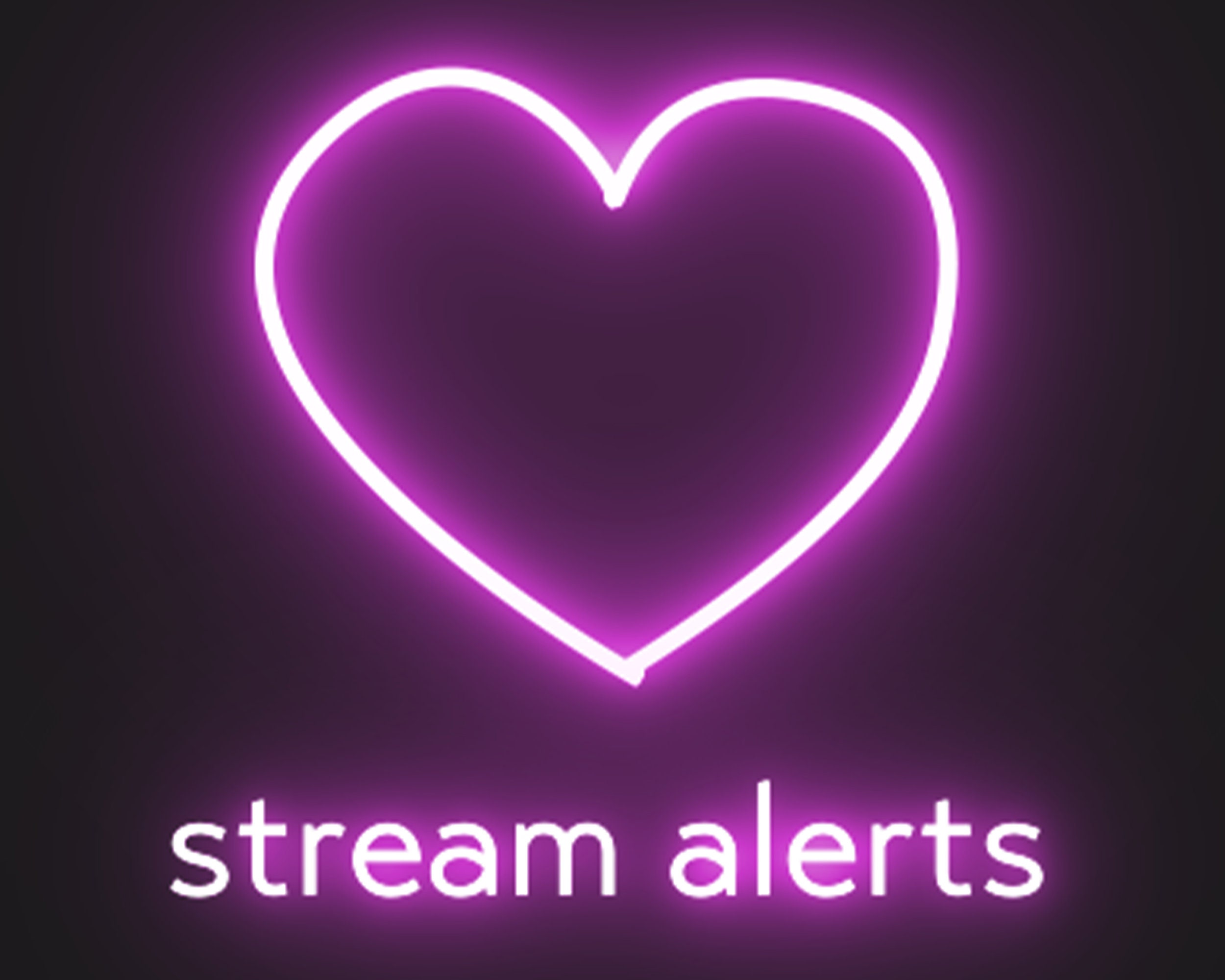 Neon Heart Animated Alerts for Twitch Streams Cute Kawaii - Etsy