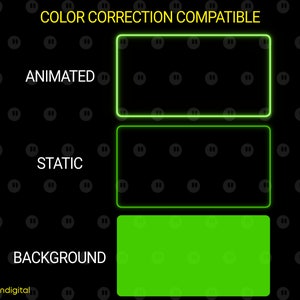 Neon Twitch Chat Box, 2 Layers, 5 Shapes, Animated and Static Retro ...