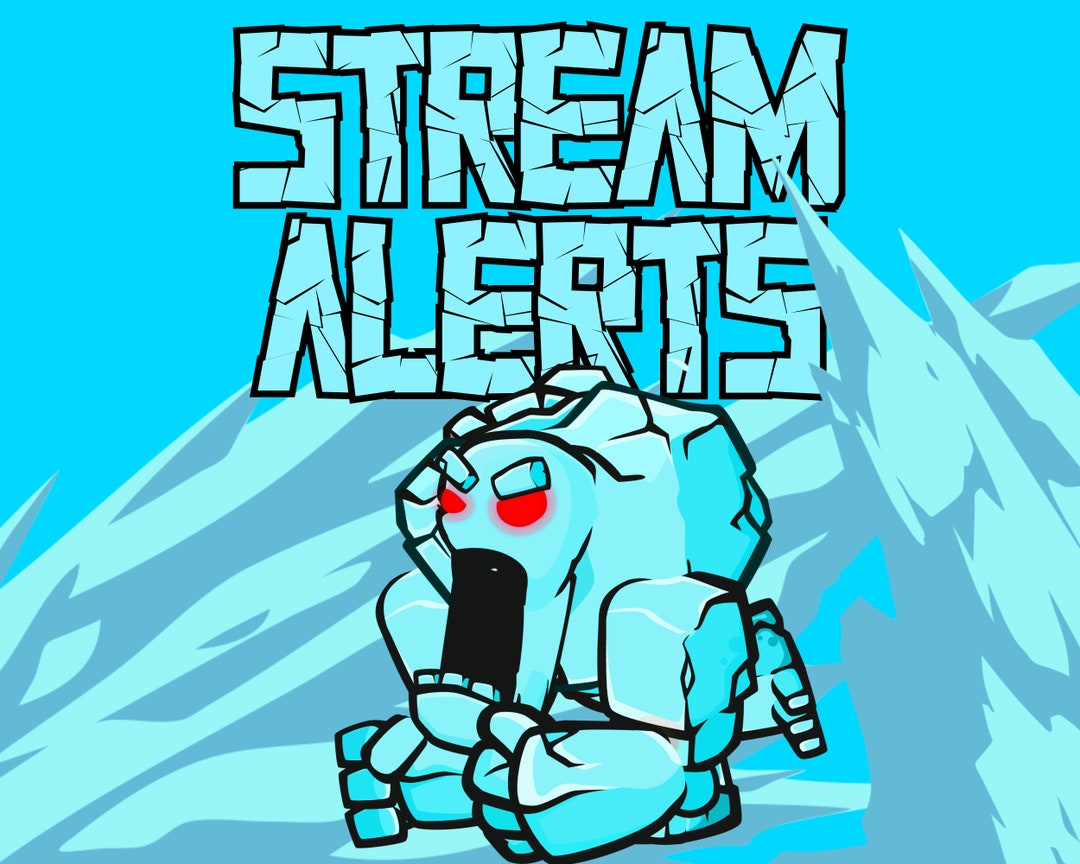 Ice Golem Stream Alerts for Twitch, Animated Snow Frost Cold Elements ...