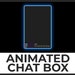 Animated Blue Saber Chat Box, Semi-transparent Light Chat Box Overlay ...