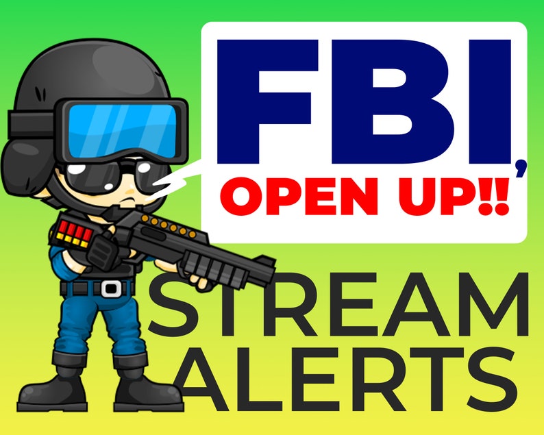 FBI Open Up Alerts for Twitch Streams SWAT Raid Meme Funny - Etsy