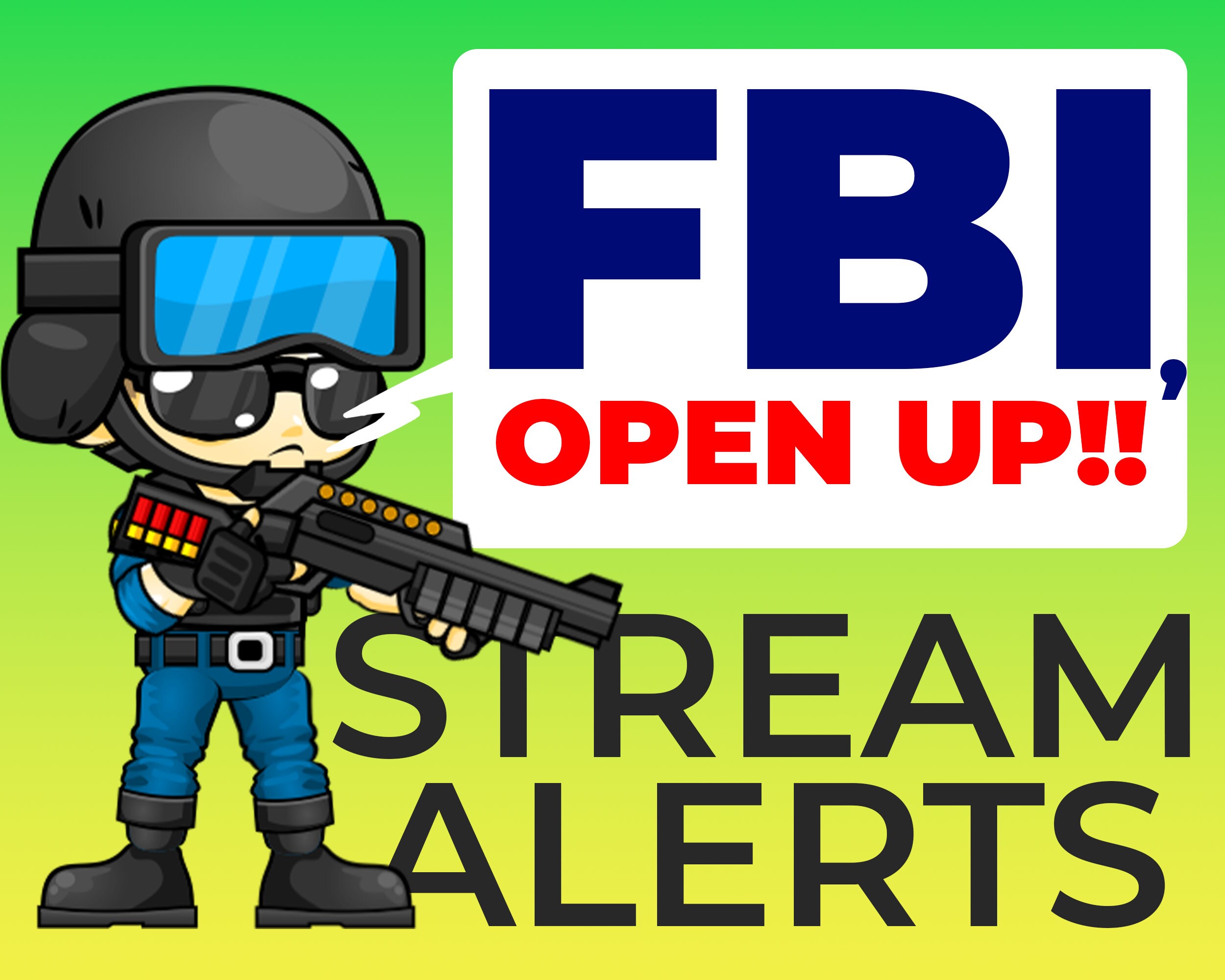 FBI Open Up Alerts For Twitch Streams SWAT Raid Meme Funny Etsy