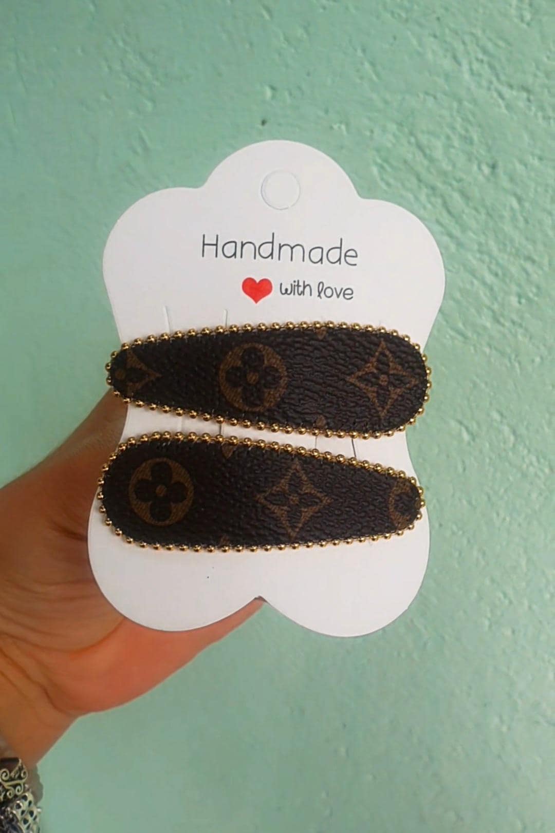 Luxury Hair Clips/leather Hair Clips/luxury Hair Clips/modern Hair ...