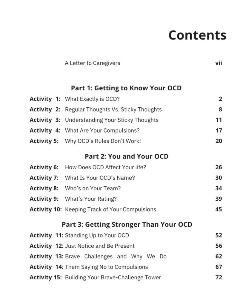OCD Workbook Guide for Kids and Parents - 146 Pages With Printable ...