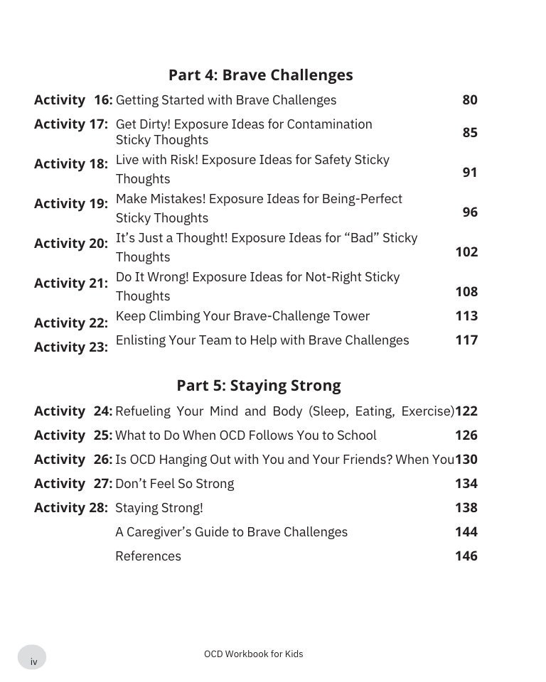 OCD Workbook Guide for Kids and Parents - 146 Pages With Printable ...