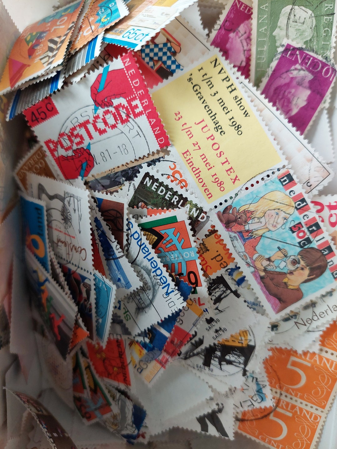 Dutch Postage Stamps Vintage Random Mix 100 Pieces - Etsy
