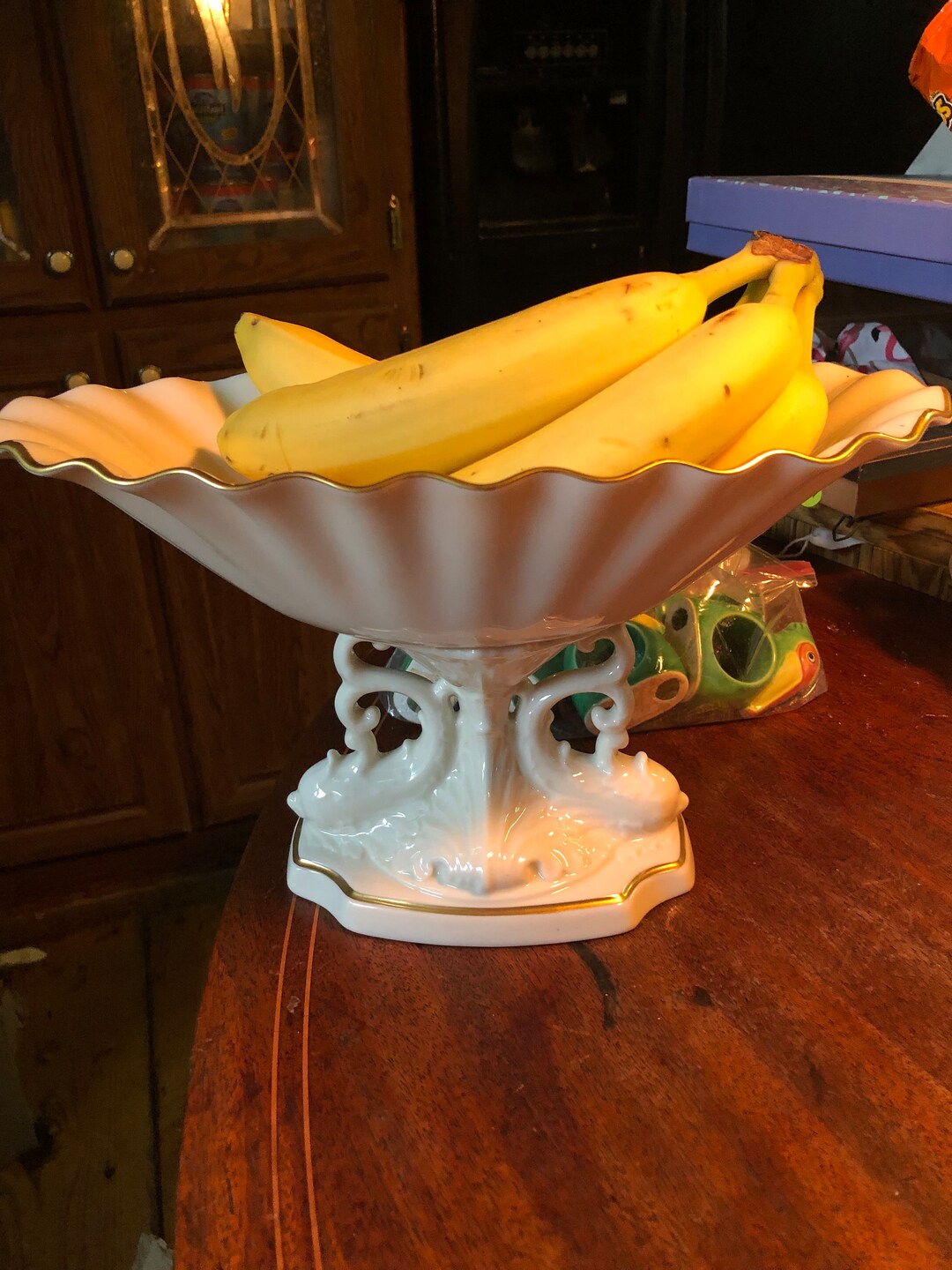 Lenox Pedestal Console Bowl 12 Tall With Gold Highlites - Etsy