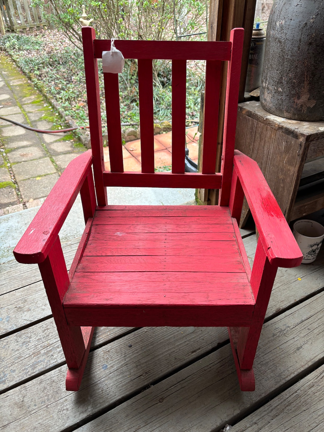 Rocking Chair Kids Mission Style Oak Red - Etsy