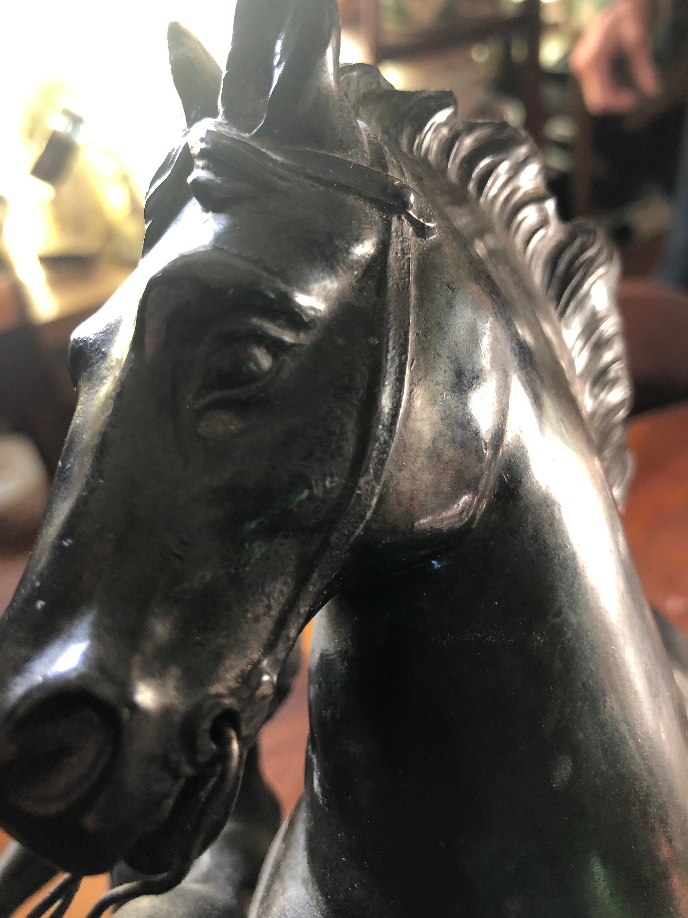 Spelter Marley Groom Trainer and Horse Brass - Etsy