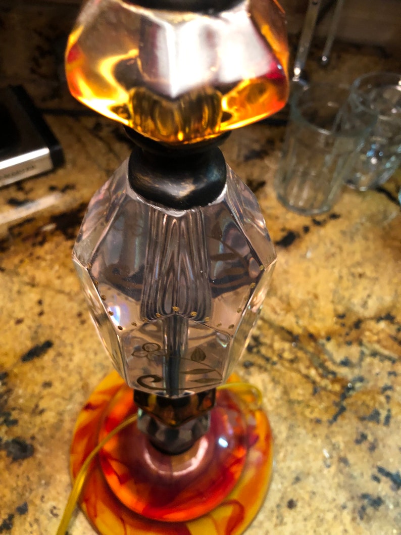 Vintage Lucite Lamp 20 Tall - Etsy