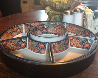 Vintage/antique Japanese Kutani Lazy Susan - Etsy