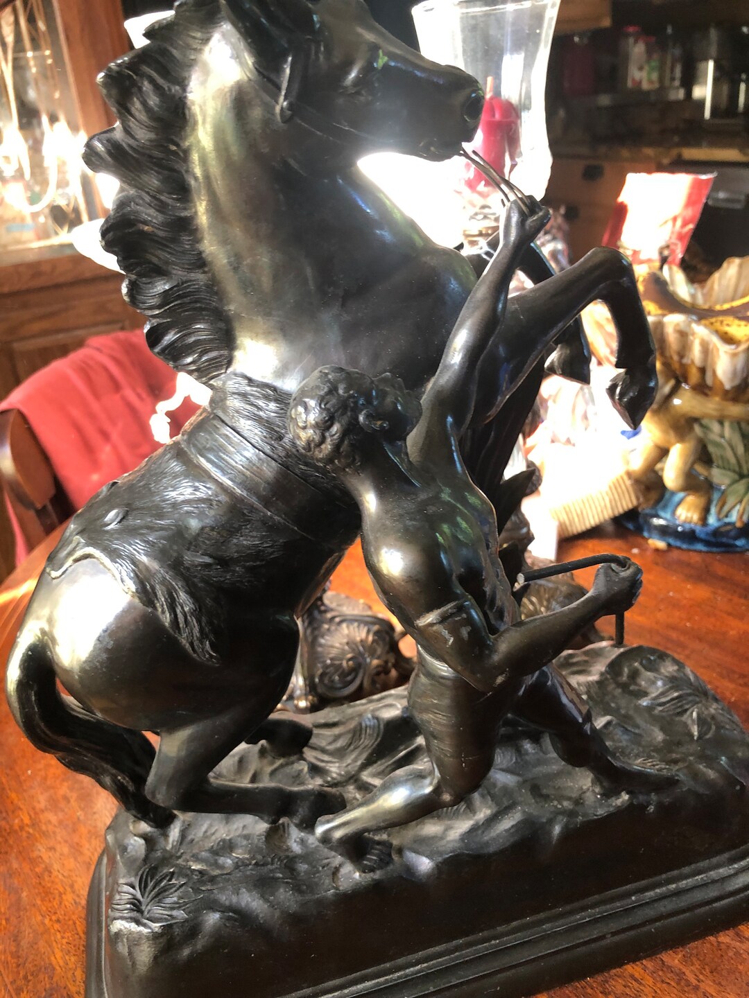 Spelter Marley Groom Trainer and Horse Brass - Etsy