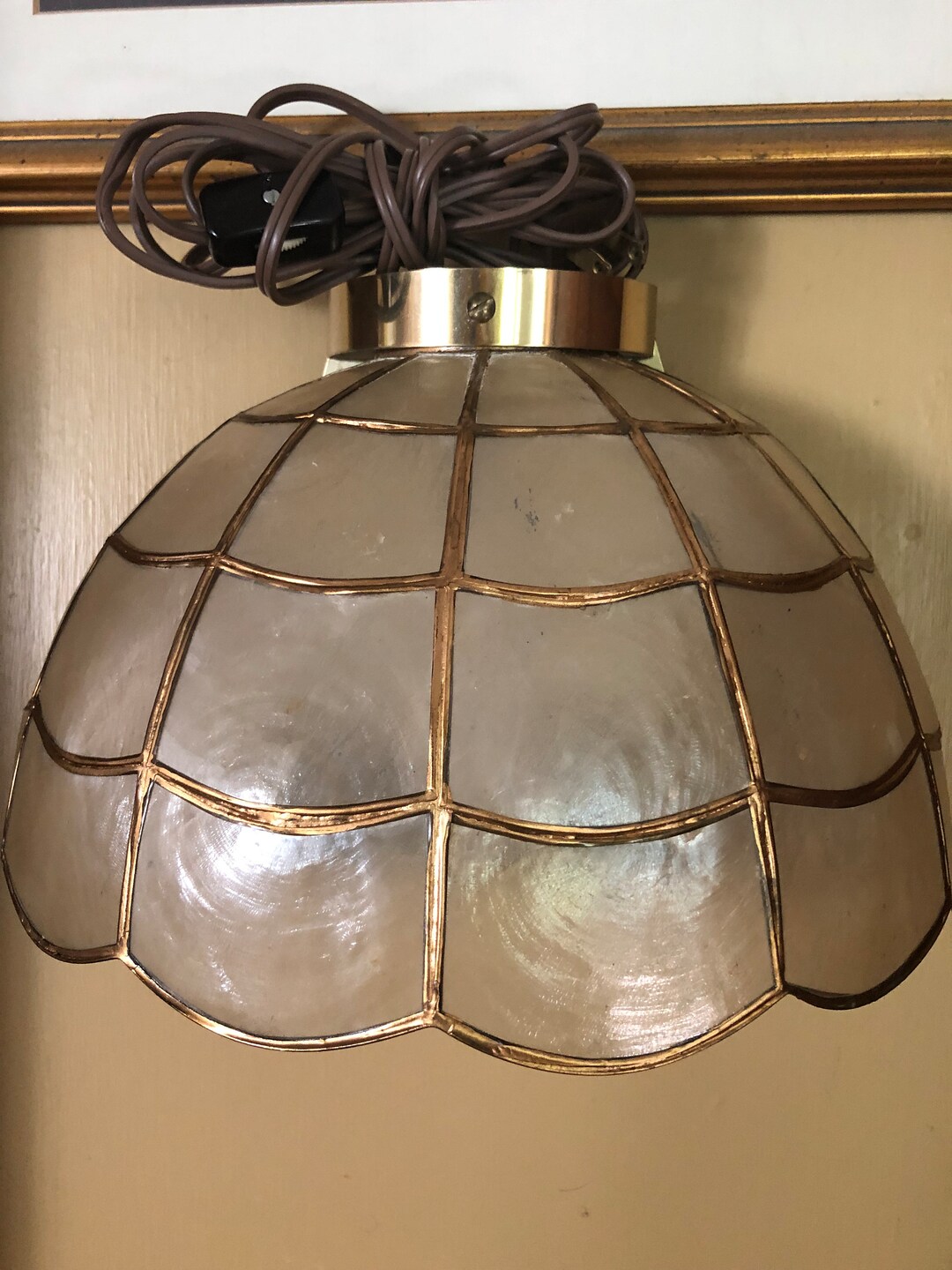 CAPIZ SHELL Wall Sconce - Etsy