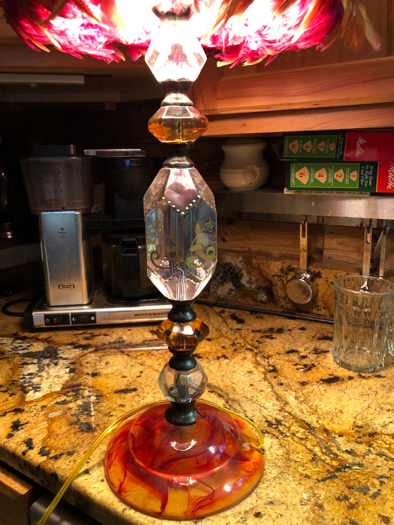 Vintage Lucite Lamp 20 Tall - Etsy