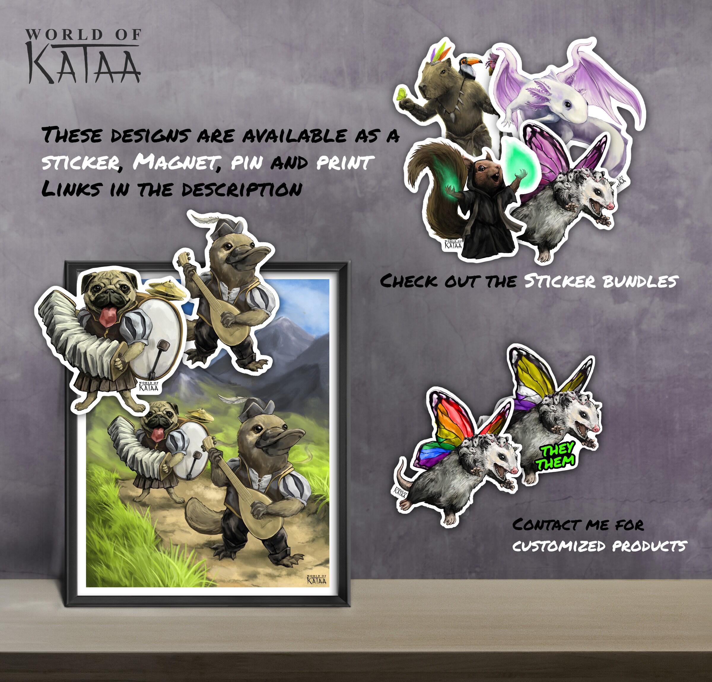 Traveling Bard Stickers - Etsy