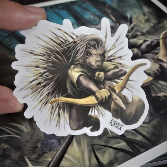 Porcupine Ranger Vinyl Sticker - Etsy