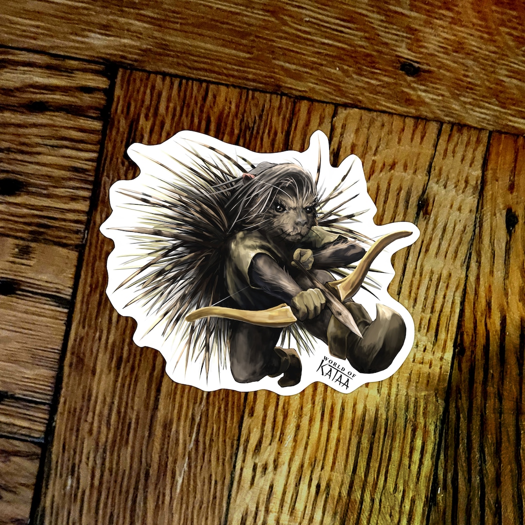 Porcupine Ranger Vinyl Sticker - Etsy