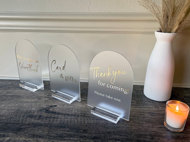 Wedding Sign Bundle Acrylic Wedding Sign Sets - Etsy