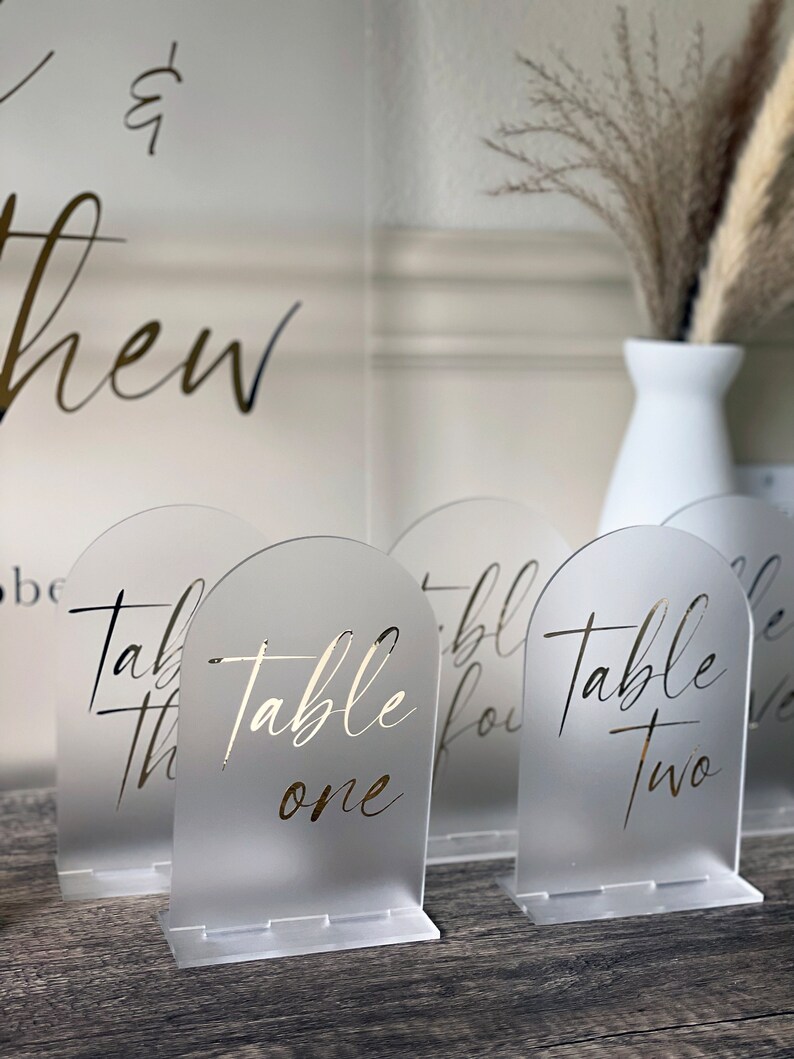 Wedding Sign Bundle Acrylic Wedding Sign Sets - Etsy