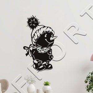 Snowman Dxf, Snowman Clipart Dxf, Vintage Snowmen Svg, Png Files, for ...