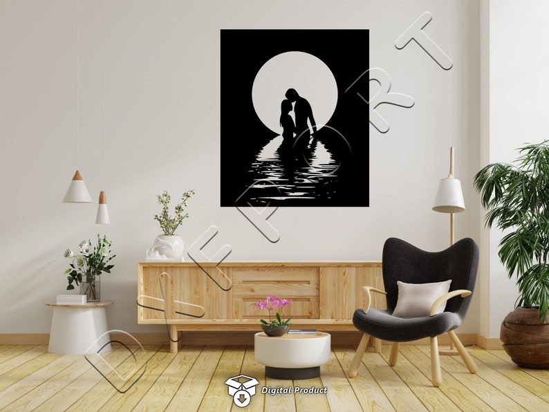 Robantic Sentiment Dxf File, Romantic Sentiment Svg, Woman and Man Love ...