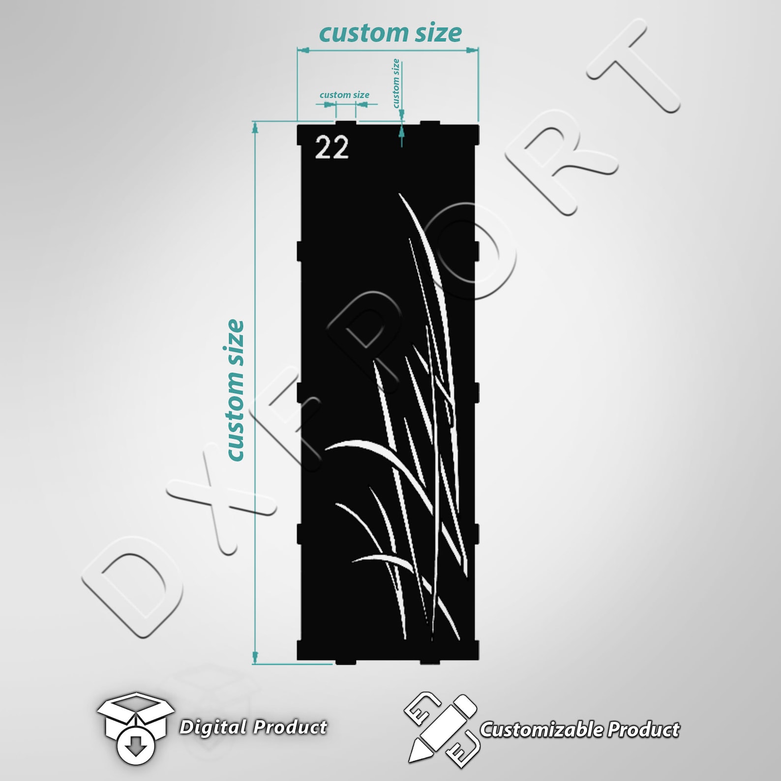 Branch Pattern Privacy Screen Dxf, Decorative Panel Dxf, Metal Panel ...