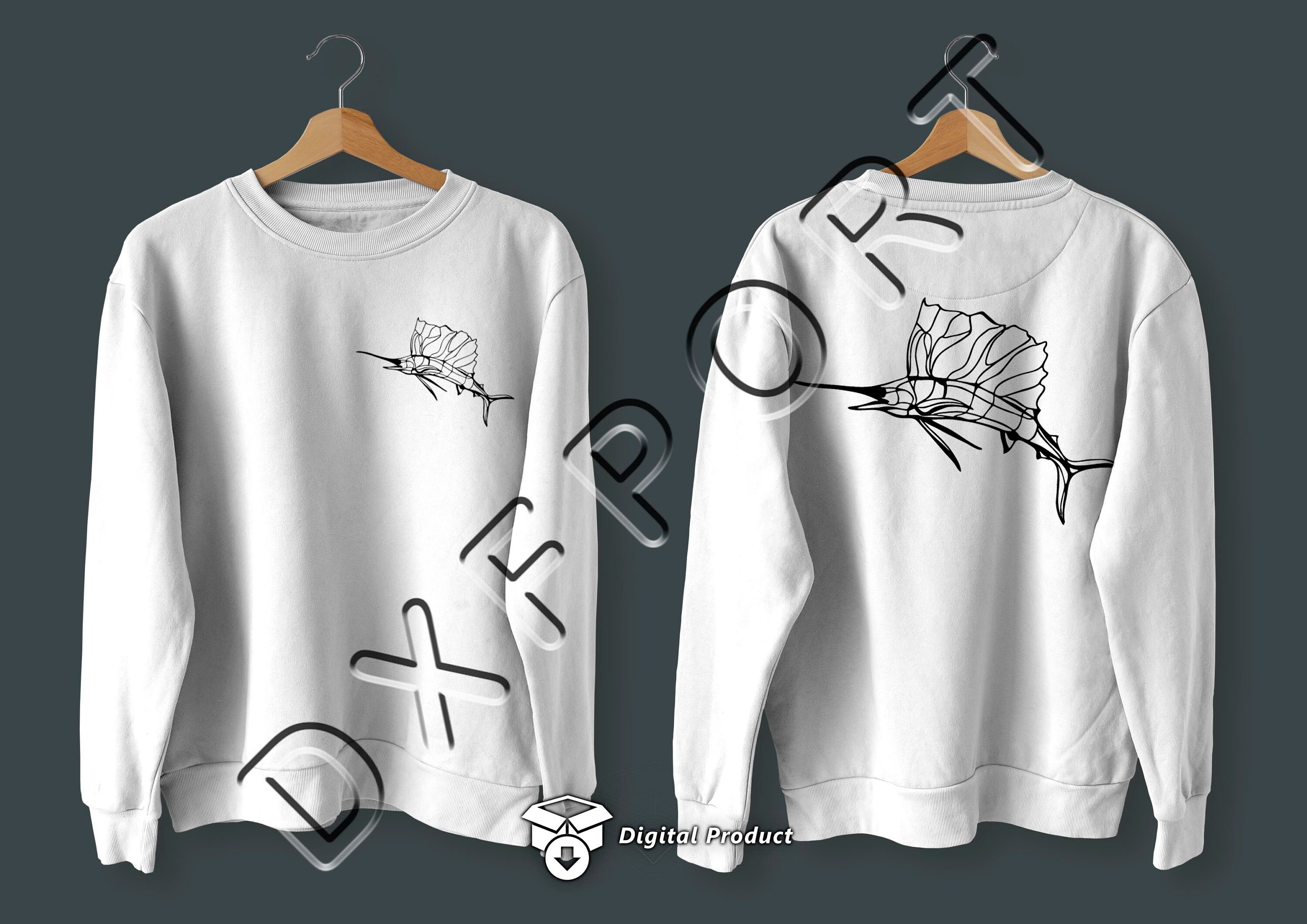 Swordfish Dxf, Swordfish Decor, Fish Dxf, Dxf, Svg, Eps, Png Files ...