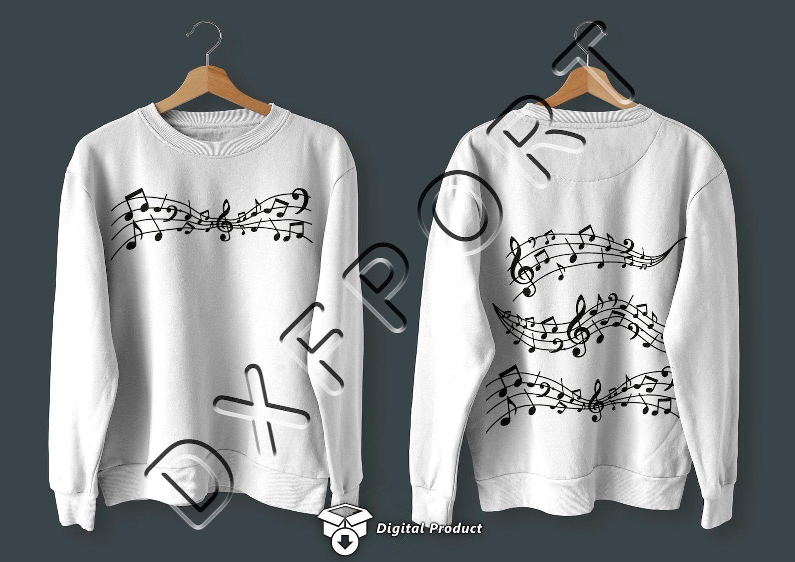 Music Dxf, Notes Dxf, Music Notes Wall Decor, Dxf, Svg, Eps, Png Files ...