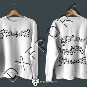 Music Dxf, Notes Dxf, Music Notes Wall Decor, Dxf, Svg, Eps, Png Files ...