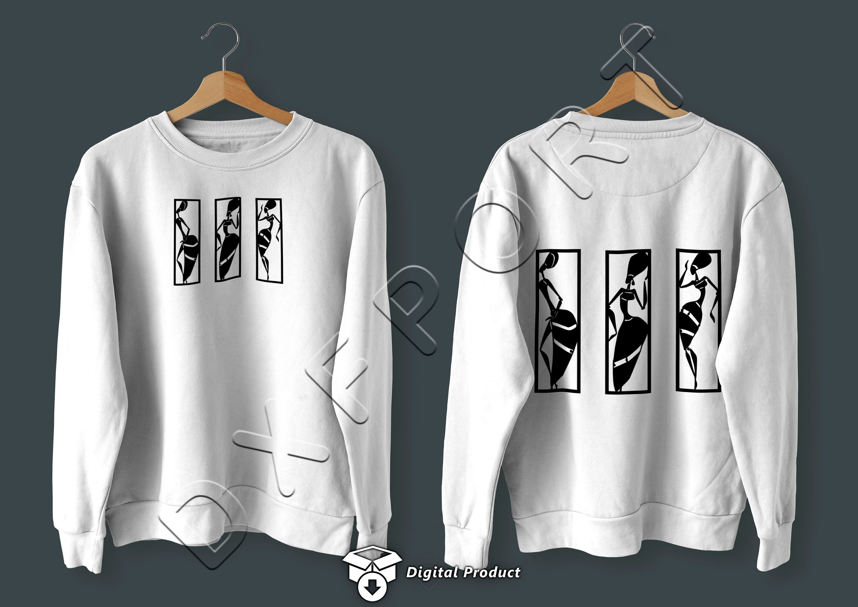 Afro Women Dxf, African Girls Svg, African Woman Silhouette Dxf, Svg ...