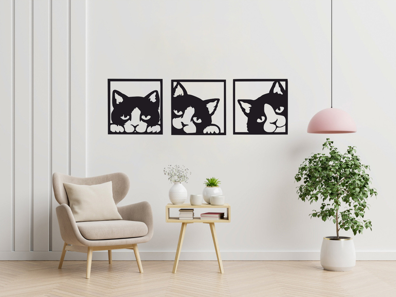 Cats Dxf File Cat Art Svg Cat Decor Animal Dxf Cat Cut - Etsy