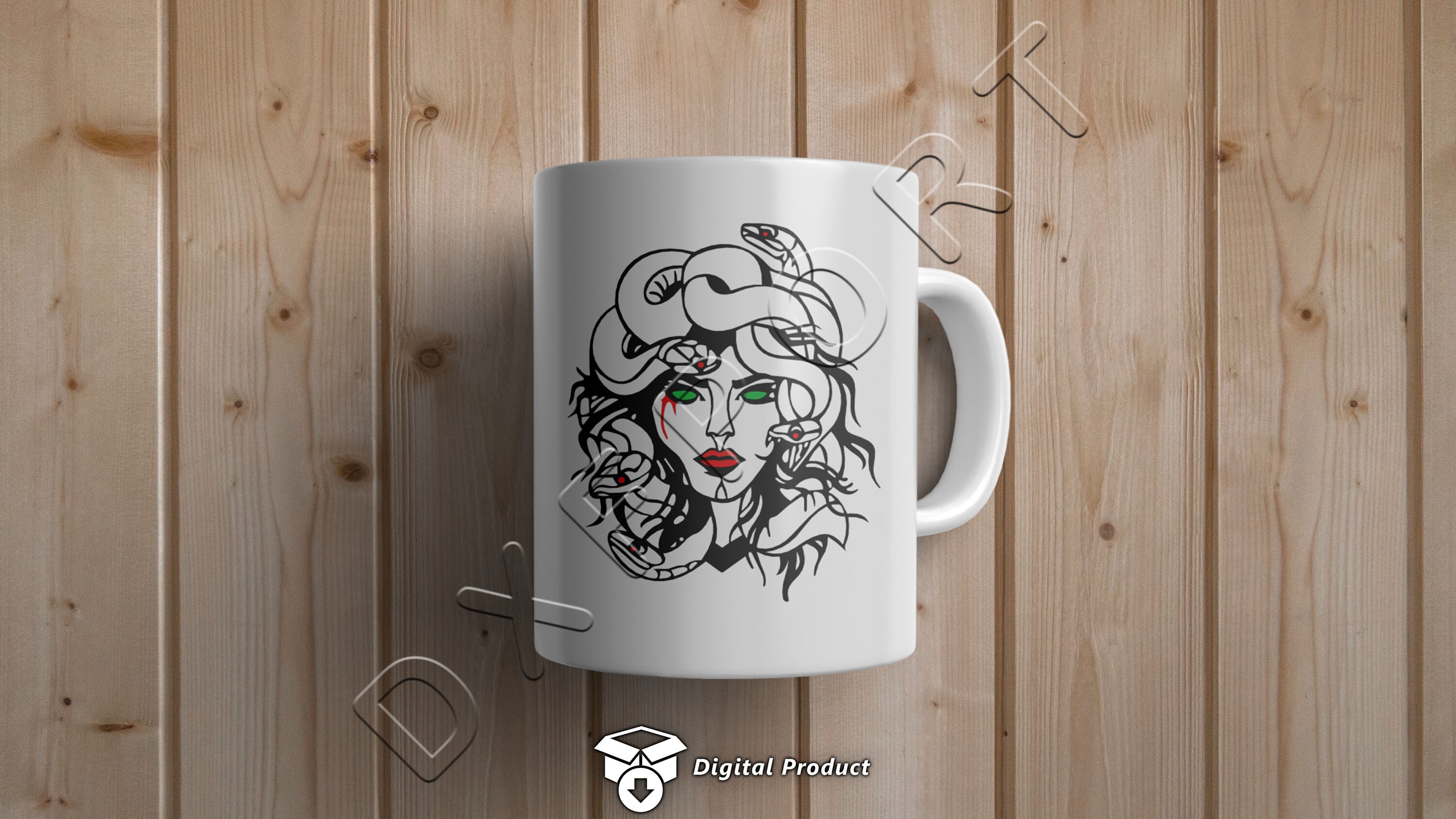 Medusa Dxf File, Ancient Greek Mythology Dxf, Medusa Decor, Medusa Svg ...