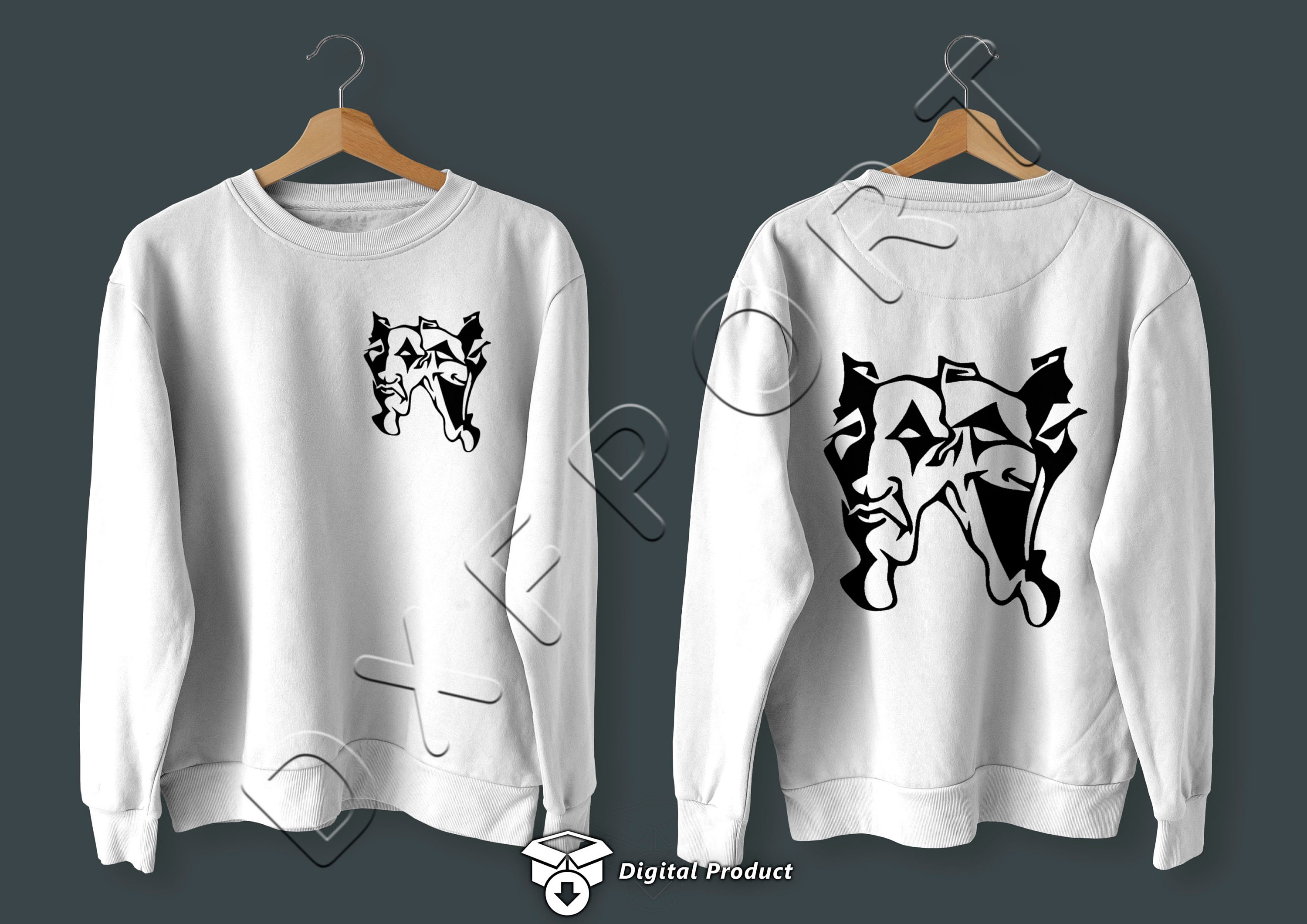 Theatre Mask Dxf, Drama Svg, Tragedy Dxf, Comedy and Tragedy Mask Dxf ...