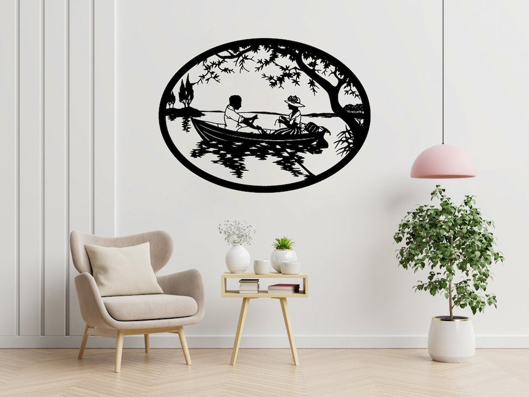 Boat Dxf, Lake Boat Dxf, Boat Art Dxf, Svg, Eps, Png Files, for Cnc ...