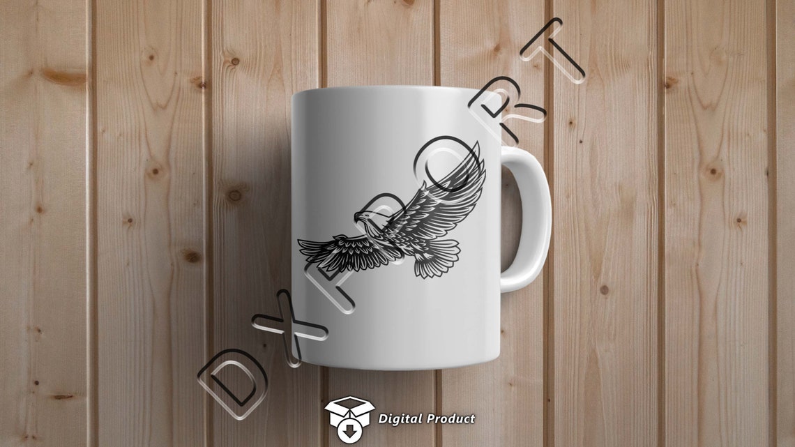 Adler Dxf, Amerikanischer Adler SVG, Adler wanddekor, Eps, Png-Dateien ...