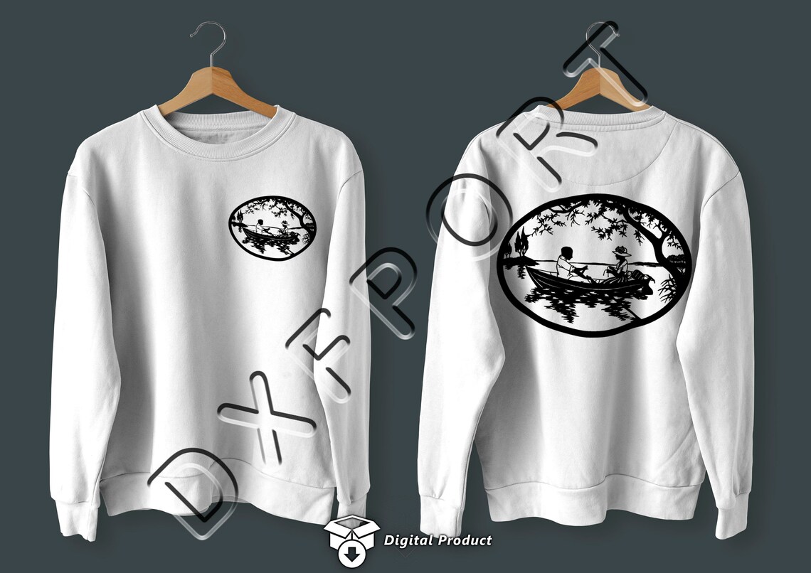 Boat Dxf, Lake Boat Dxf, Boat Art Dxf, Svg, Eps, Png Files, for Cnc ...