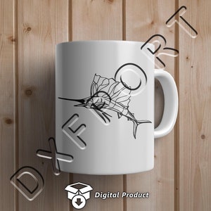 Swordfish Dxf Swordfish Decor Fish Dxf Dxf Svg Eps Png - Etsy