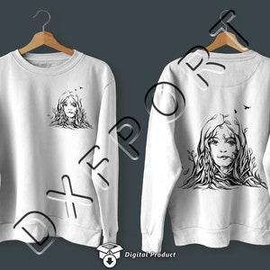 Women Dxf, Women Silhouette, Tree Woman Svg, Eps, Png Files, for Cnc ...